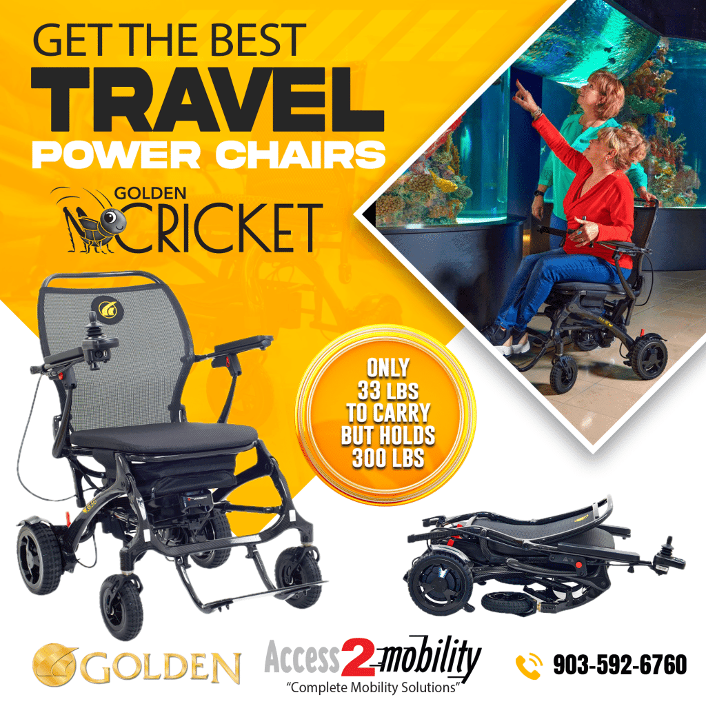Golden Cricket: Stylish, Agile, and Portable Power Wheelchair | Access ...